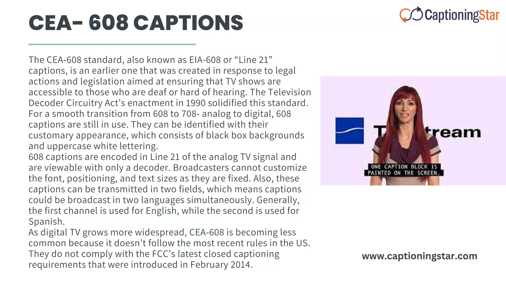 CEA- 608 & CEA- 708 Closed Captions.pdf
