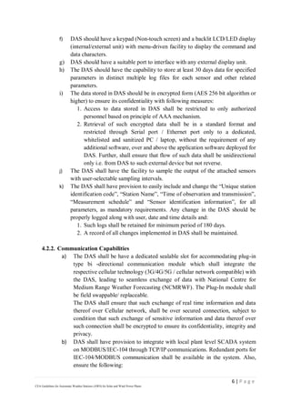 Weather Station for Solar PV Plant – As per CAE 2025 Guidelines | PDF