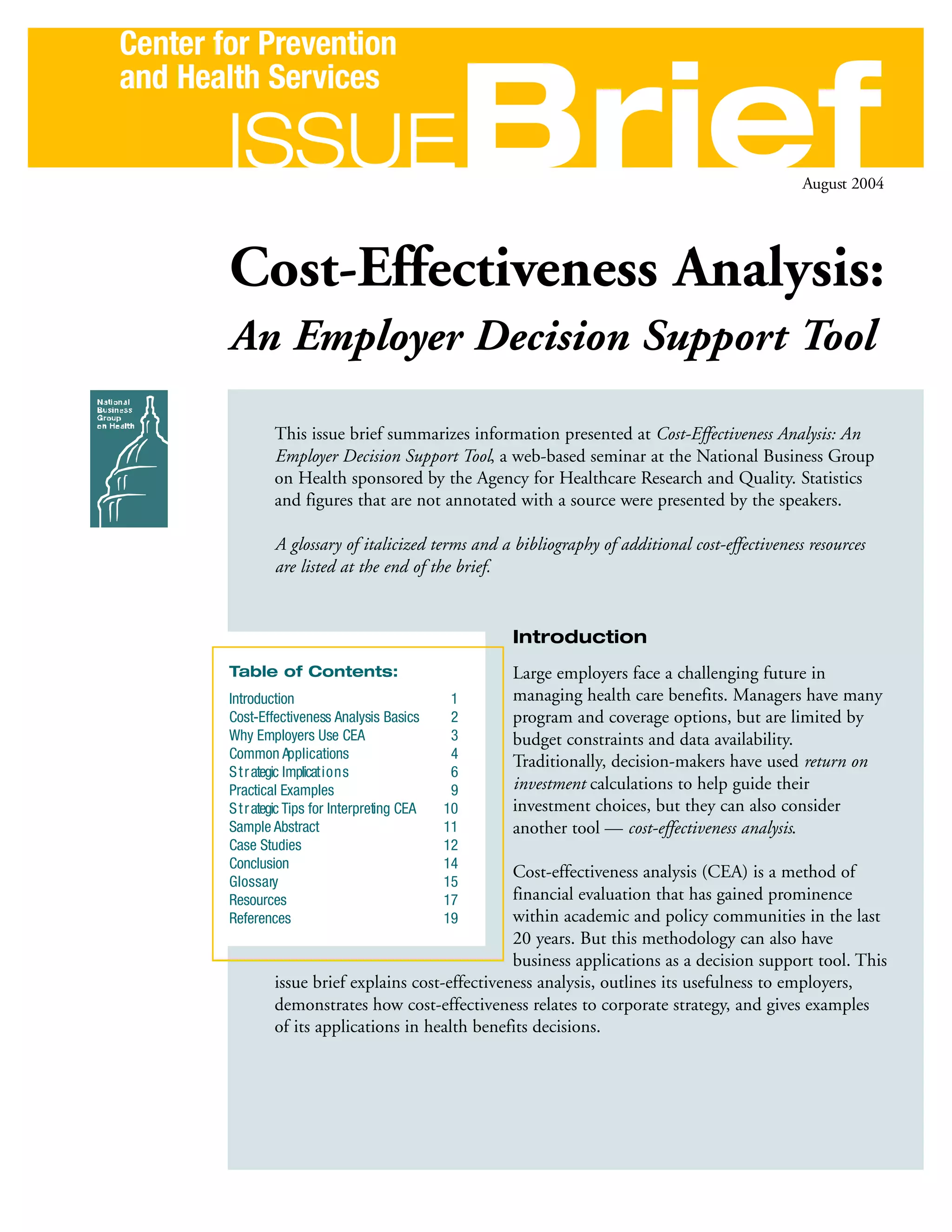 Cost Effectiveness Analysis in Health economics | PDF | Health Insurance | Insurance