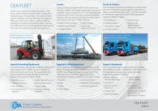 CEA Project Logistics Brochure 2016 | PDF