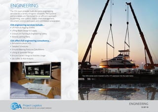 CEA Project Logistics Brochure 2016 | PDF
