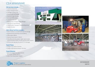 CEA Project Logistics Brochure 2016 | PDF