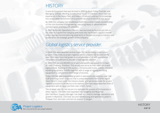 CEA Project Logistics Brochure 2016 | PDF