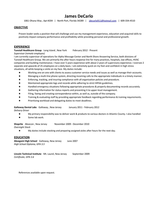 Resume | PDF