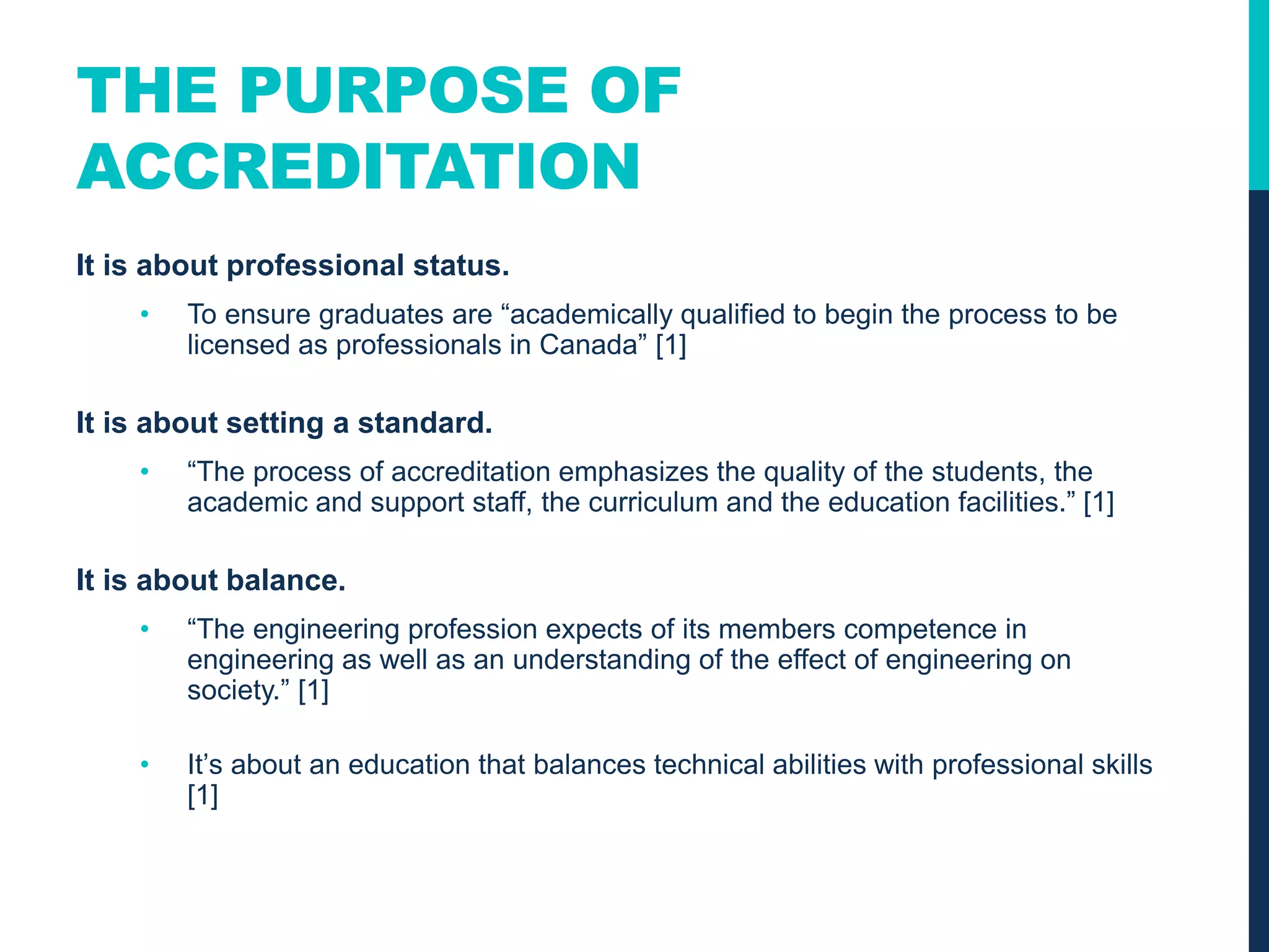 Engineers Canada Accreditation Board Engineering Education Overview | PPT