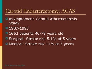 Carotid Endarterectomy in Stroke Prevention Update | PPT