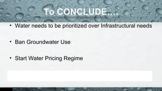 India's Water Equation:Some Data Concerns & its Interpretations | PPT
