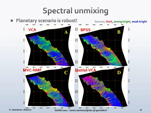 BLIND SOURCE SEPARATION OF HYPERSPECTRAL DATA IN PLANETARY REMOTE SENSING: ENDMEMBER EXTRACTION ...