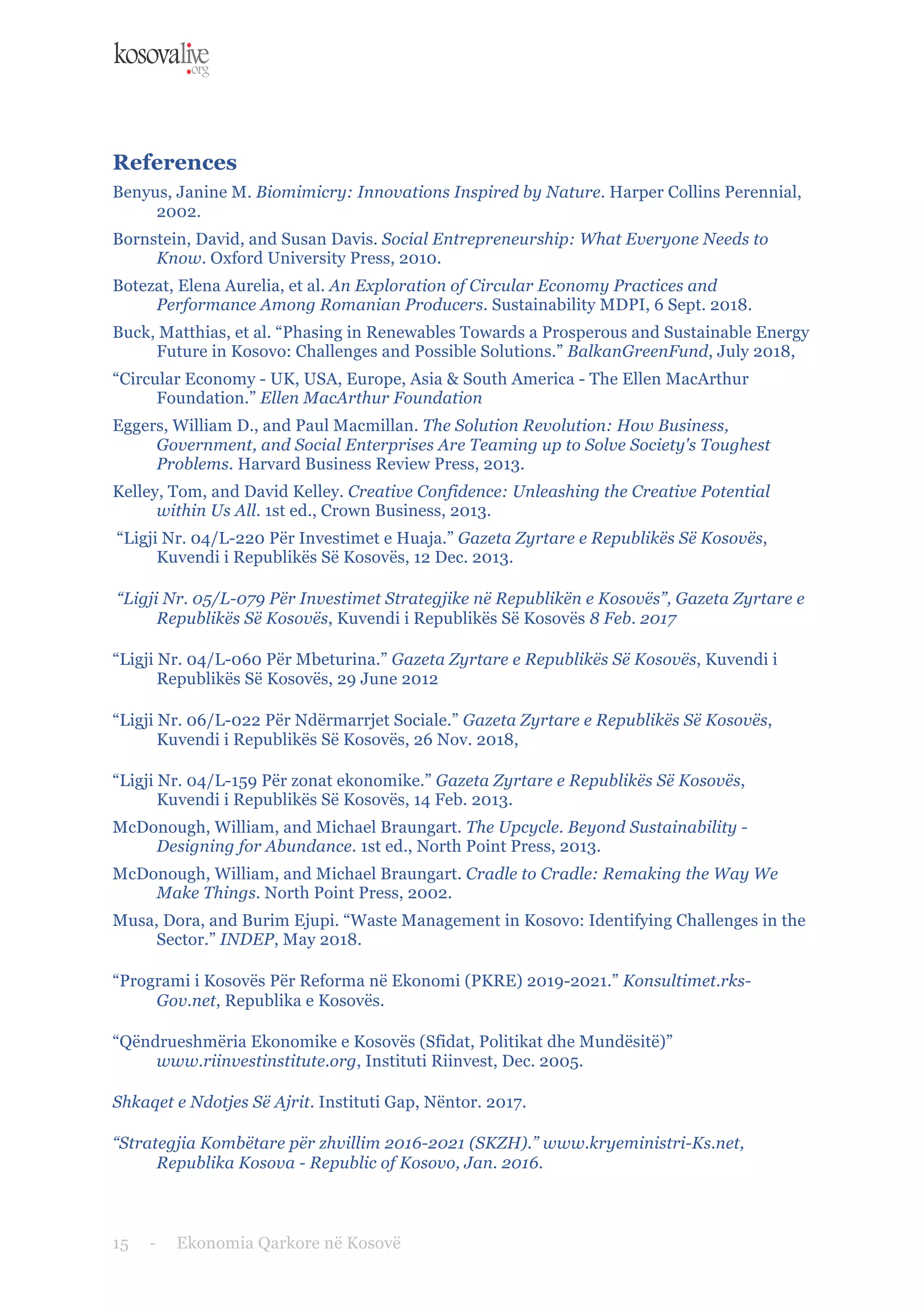 Circular Economy in Kosovo | PDF