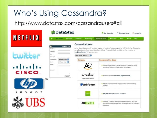 An Overview of Apache Cassandra | PPTX