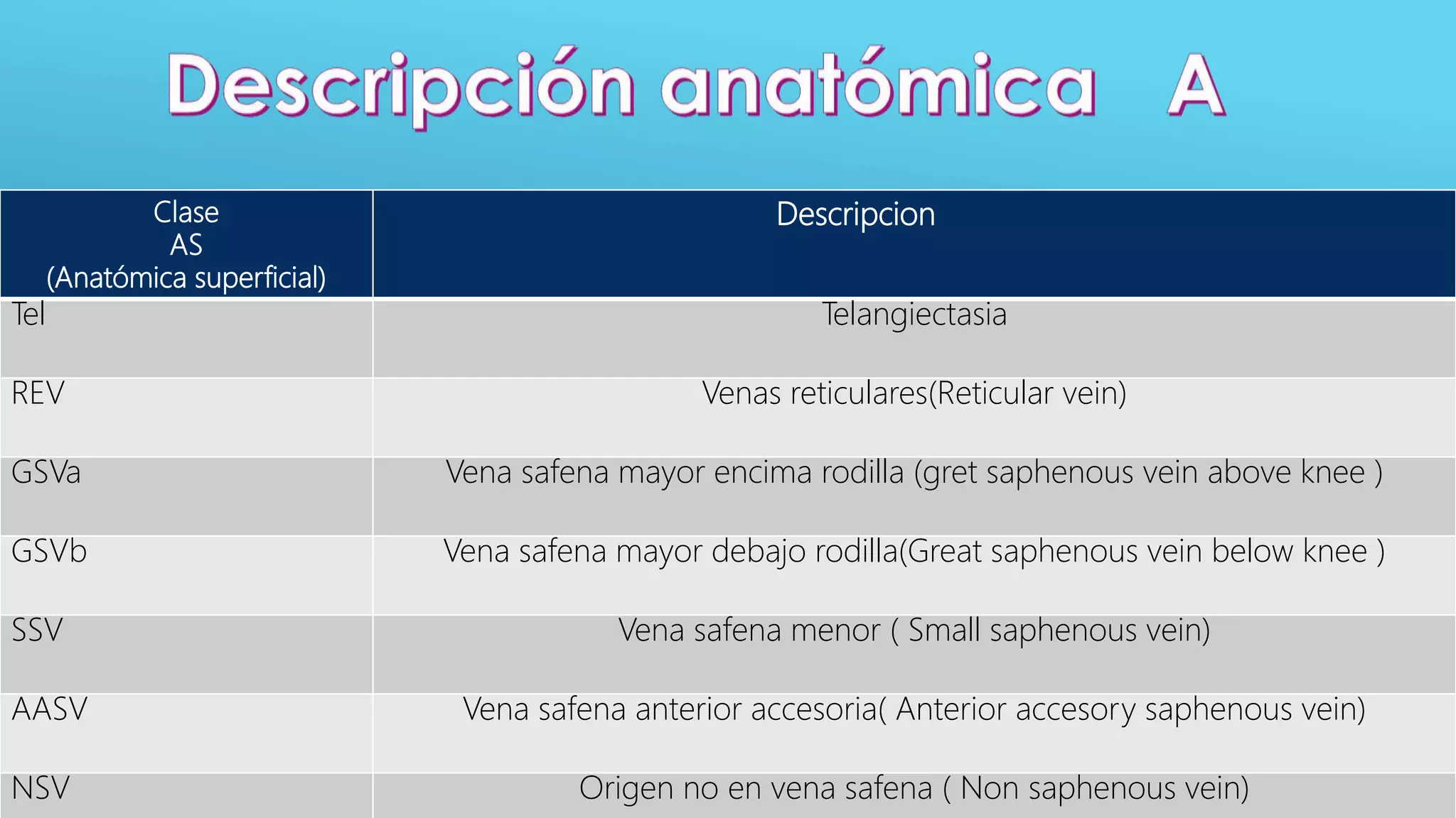Clasificacion Ceap para varices | PPTX