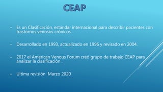 Clasificacion Ceap para varices | PPTX