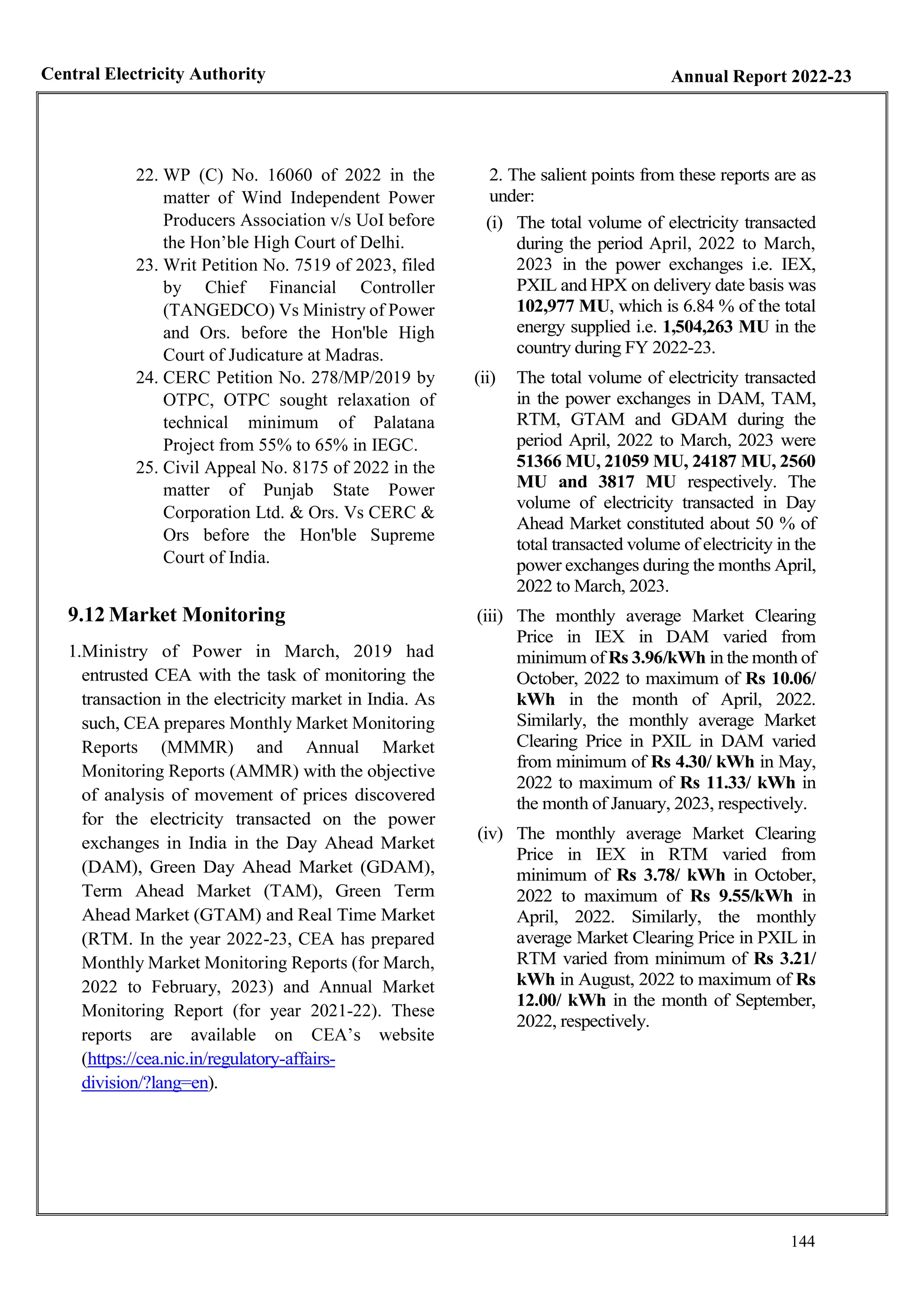 CEA REPORT 23.pdf centre electricity authority report 2023 | PDF