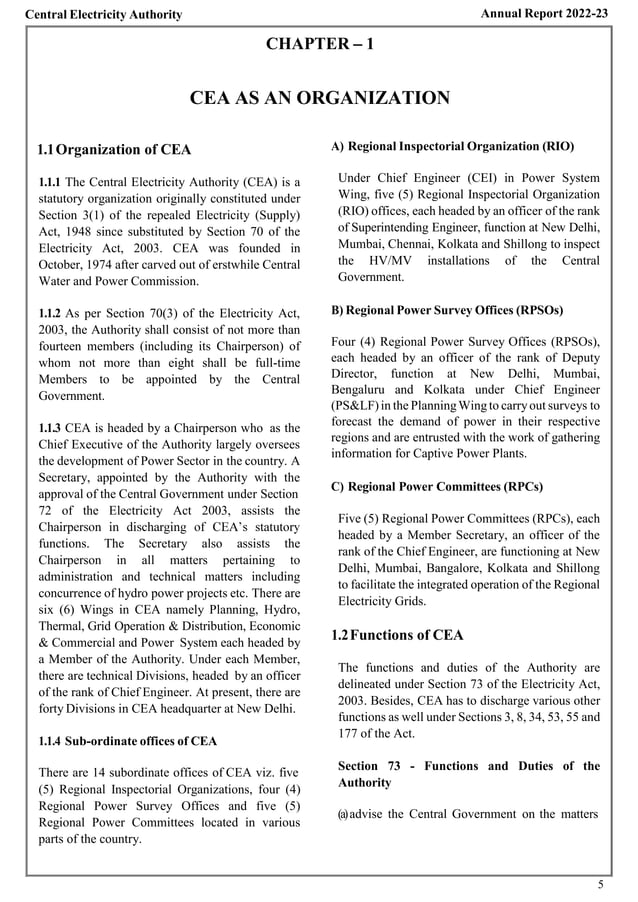 CEA REPORT 23.pdf centre electricity authority report 2023 | PDF