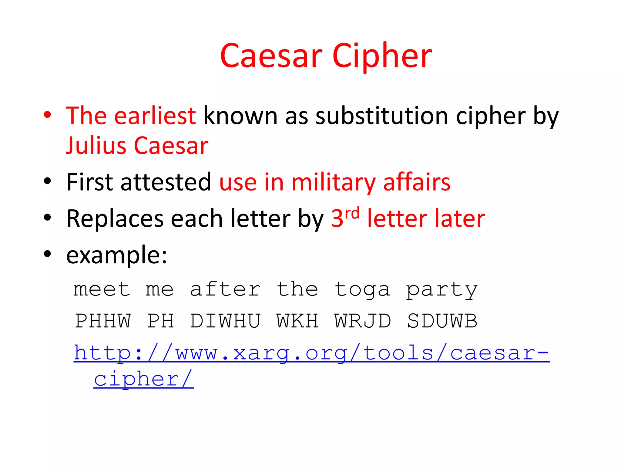 Simple Overview Caesar and RSA Encryption_by_Tarek_Gaber | PDF ...