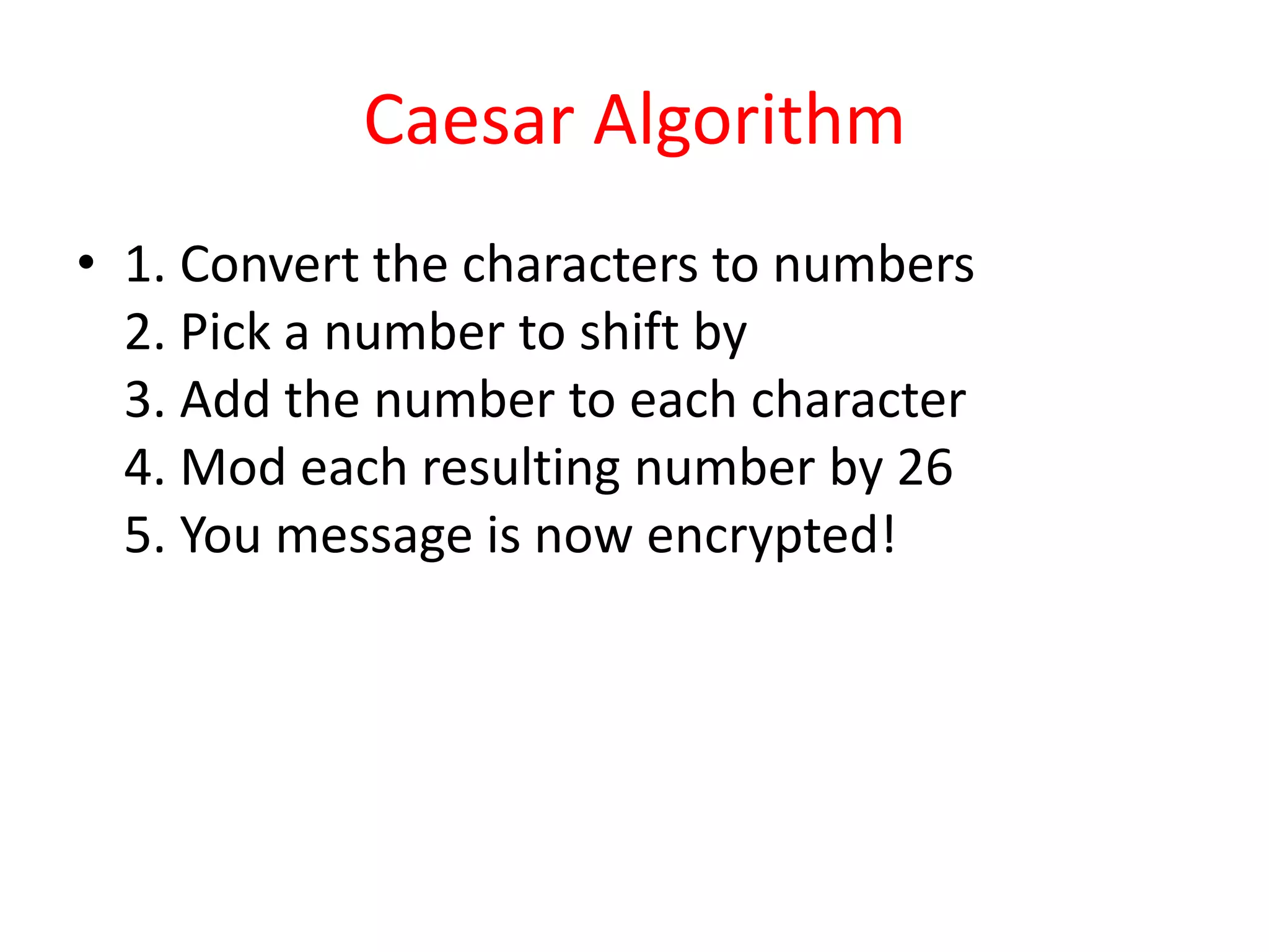 Simple Overview Caesar and RSA Encryption_by_Tarek_Gaber | PDF ...