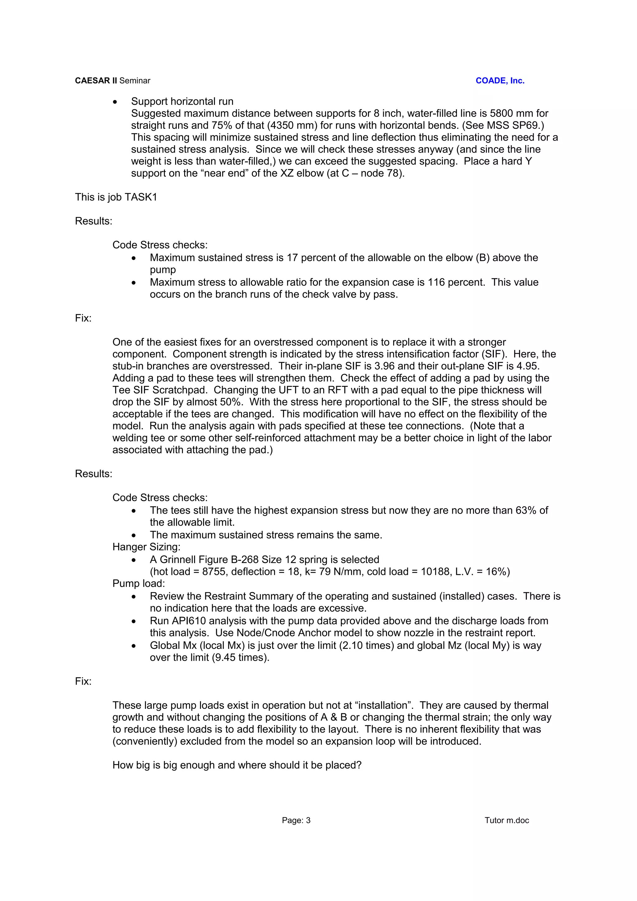 Caeser II manual | PDF