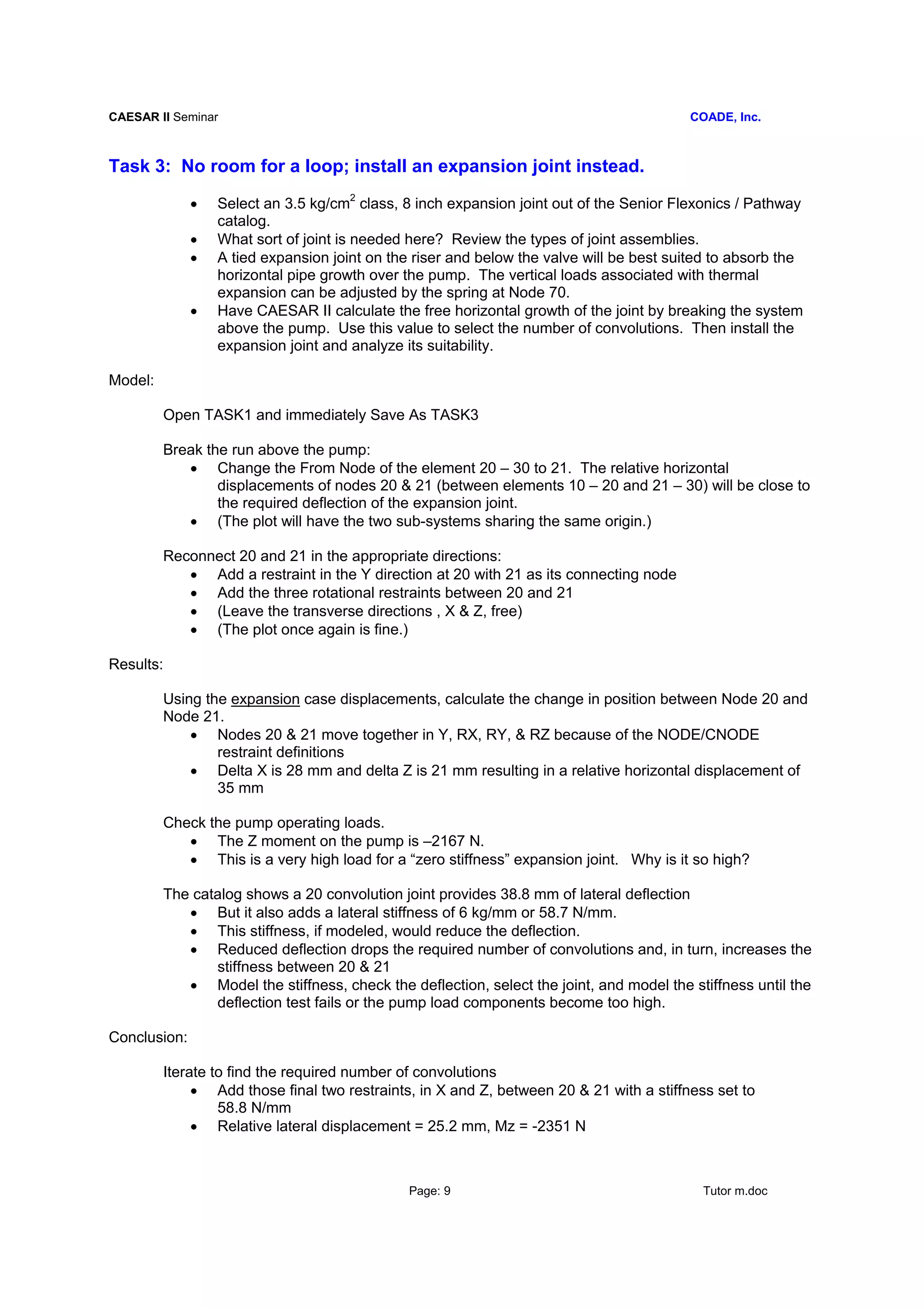 Caeser II manual | PDF