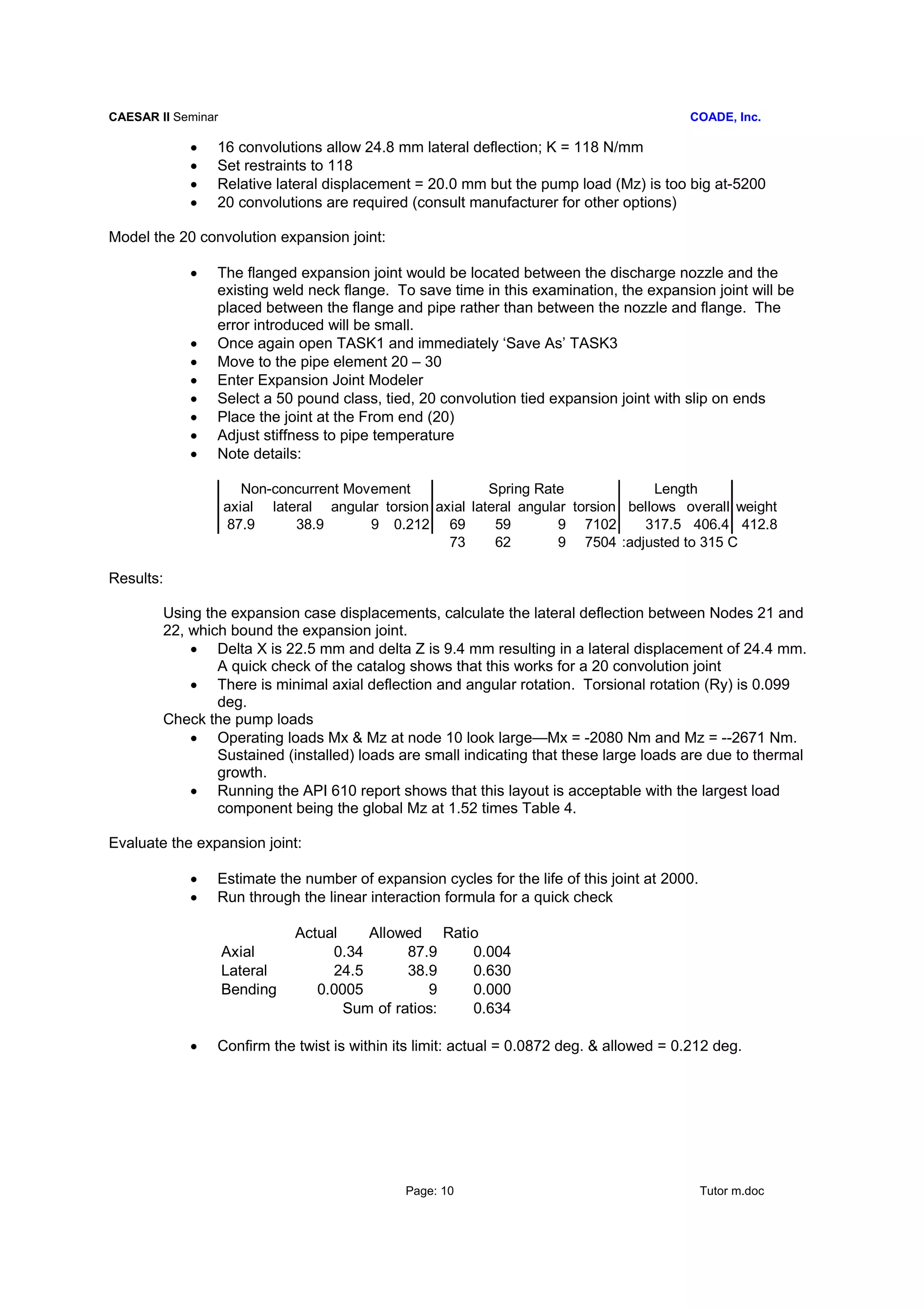 Caeser II manual | PDF