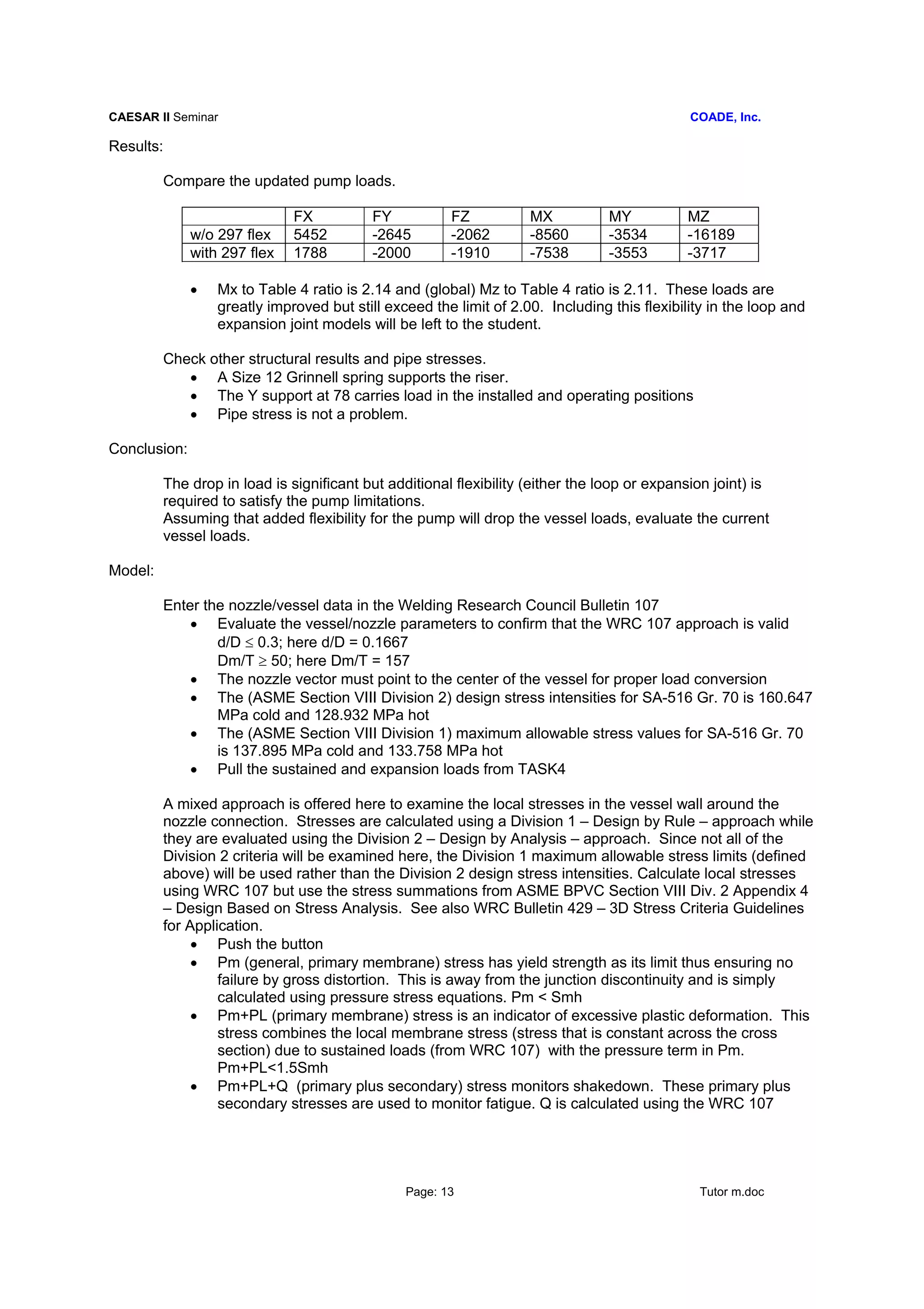 Caeser II manual | PDF