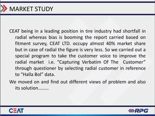 CEAT RADIAL MARKET STUDY | PDF
