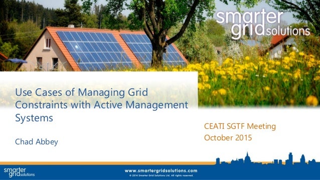 Managing Grid Constraints with Active Management Systems Managing Grid Constraints with Active Management Systems