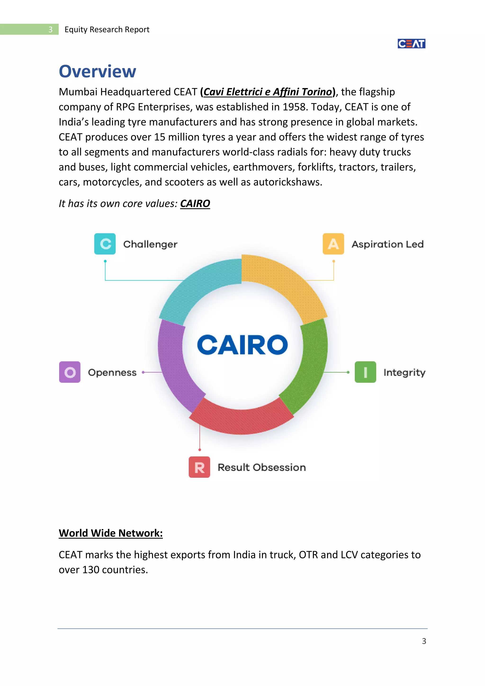 CEAT ltd. Equity Research | PDF