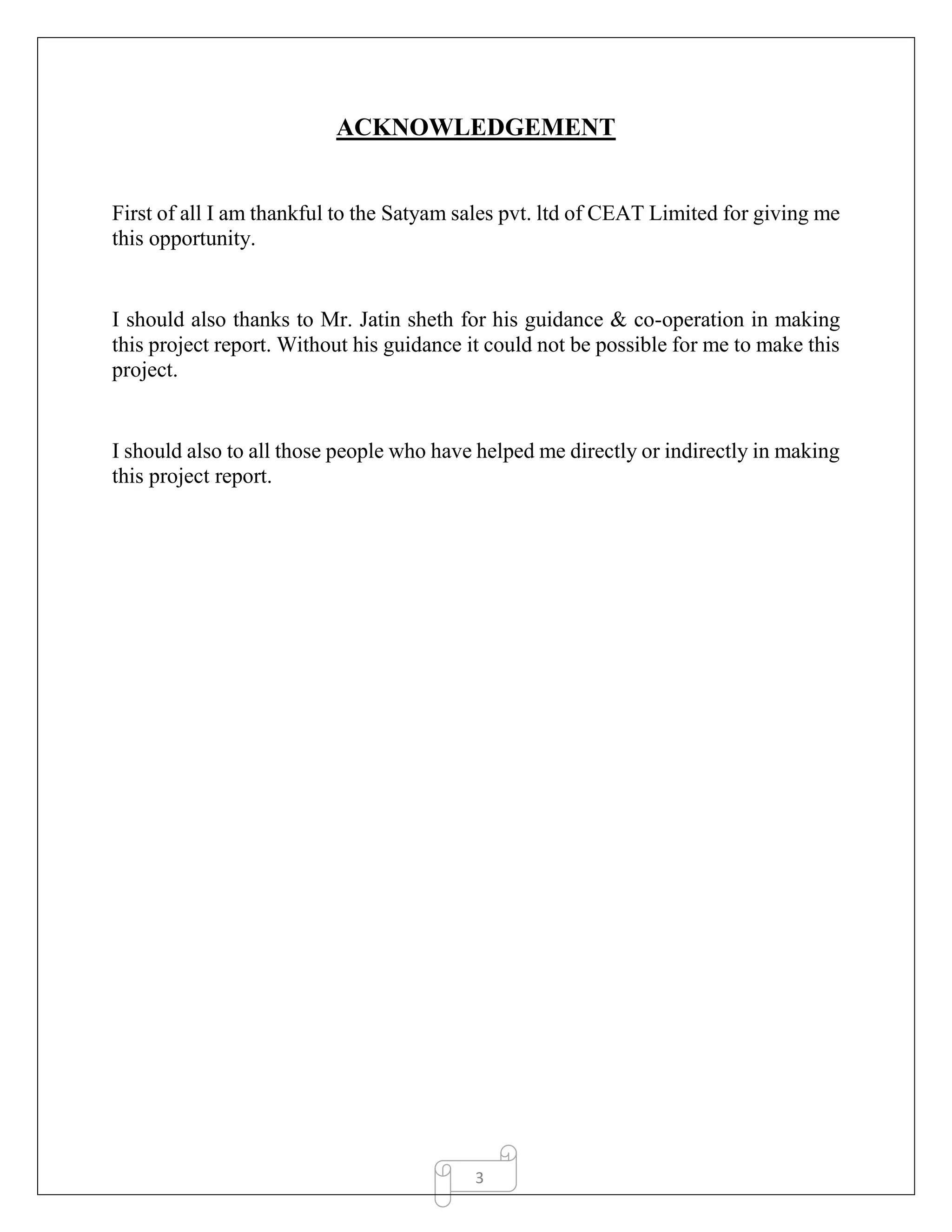 Ceat tyre PROJECT REPORT | PDF