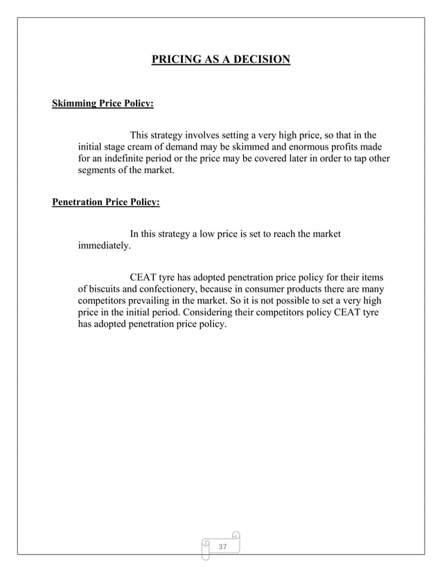 Ceat tyre PROJECT REPORT | PDF | Automotive Industry | Industries