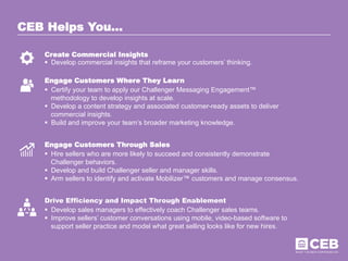 The Challenger Sale - A different kind of buying has emerged | PDF