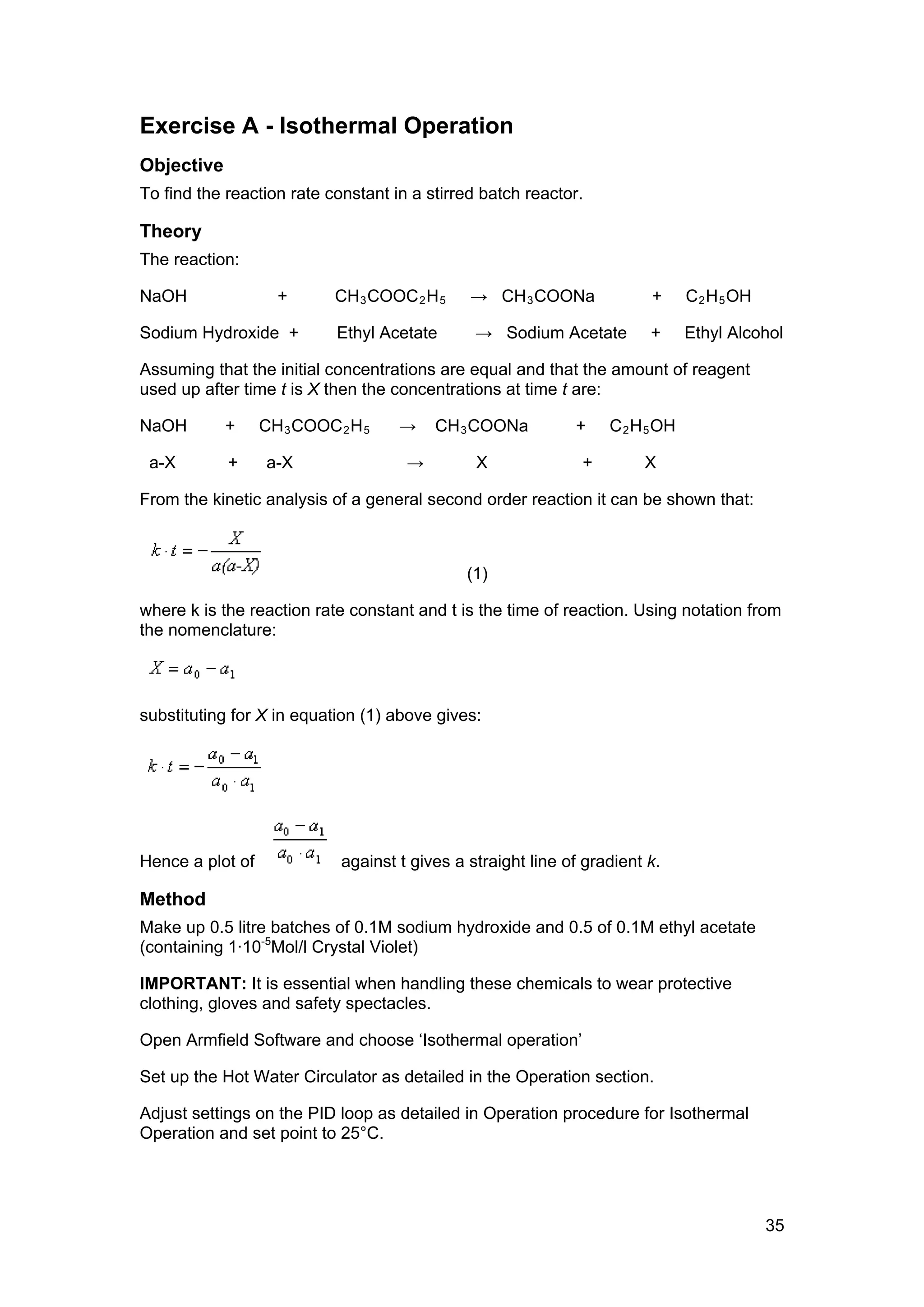 Transparent Batch Reactor - Instruction Manual | PDF