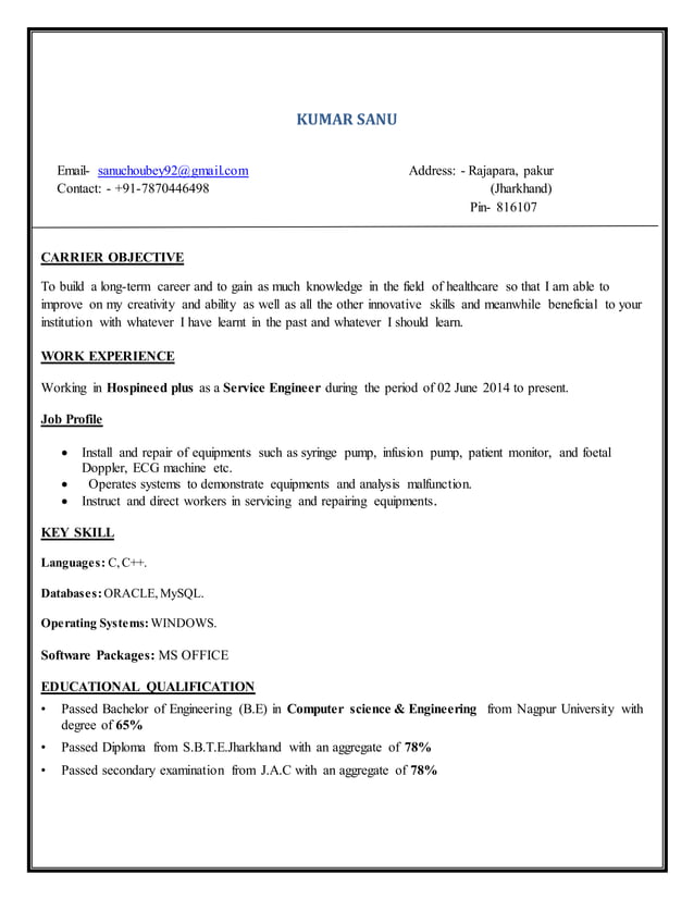 Resume | DOCX | Databases | Computer Software and Applications