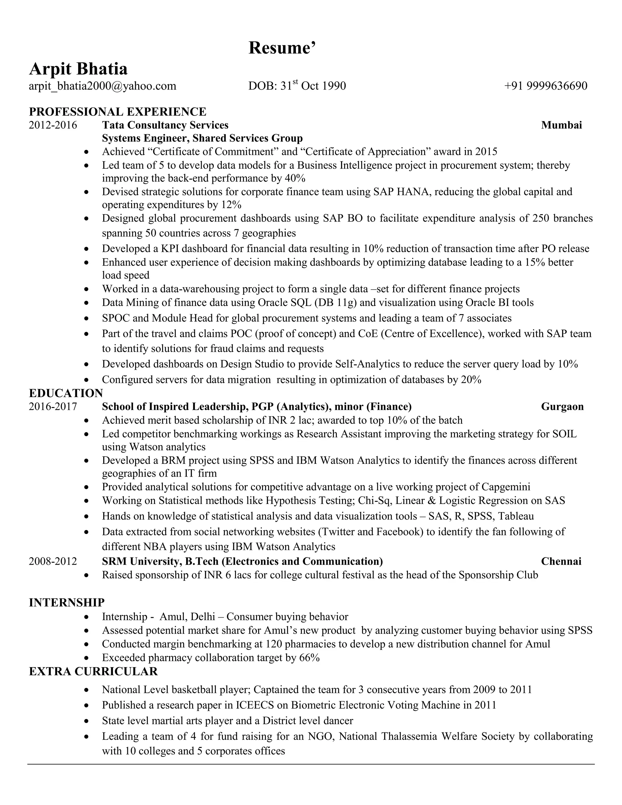 Arpit_Bhatia_Resume | PDF