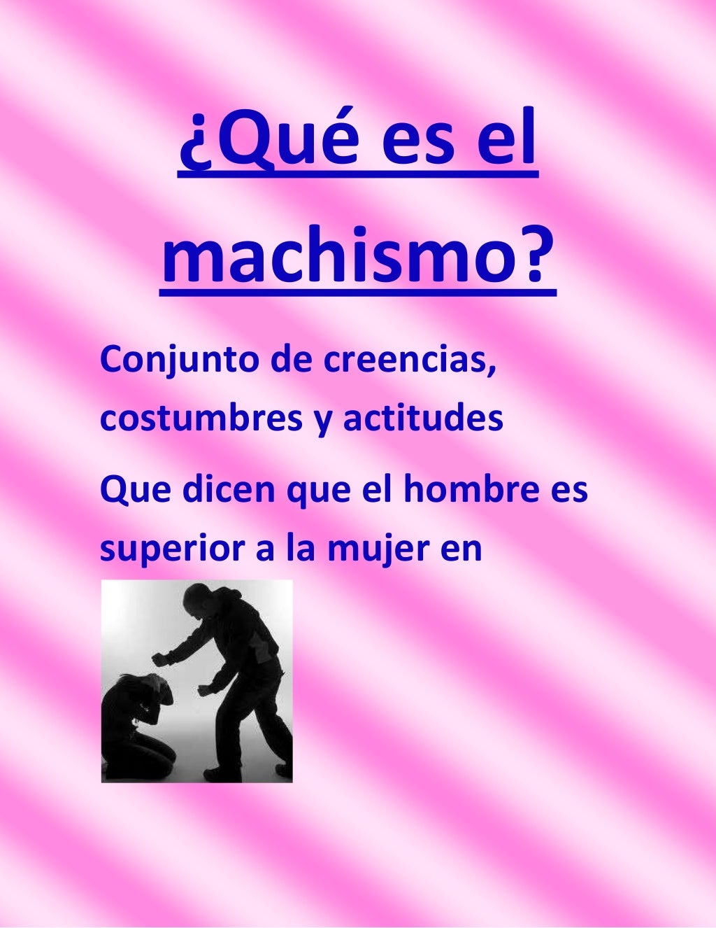 EL MACHISMO