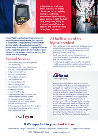 Logistics Flyer | PDF