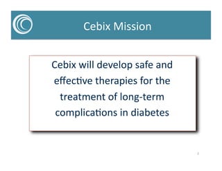 Cebix Sofinnova Japan Presentation | PDF