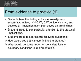 Teaching Evidence-Based Management Through Learning Activities | PPTX