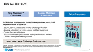 An Introduction to The Challenger Customer [Pat Spenner, CEB] | PPT