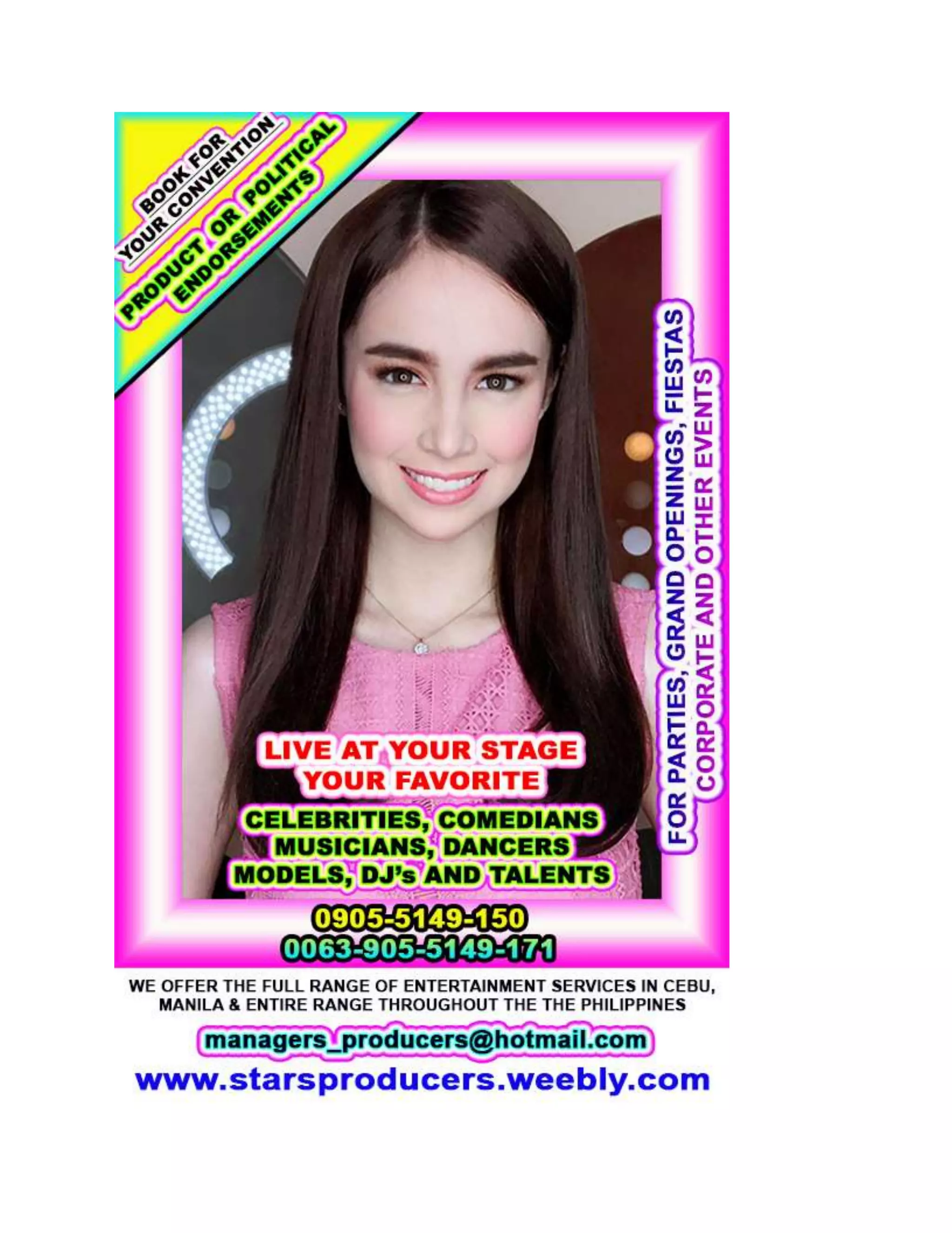 CEBU MODELS AND TALENTS AGENCY, CEBU COMMERCIAL MODELS, CEBU DANCERS ...