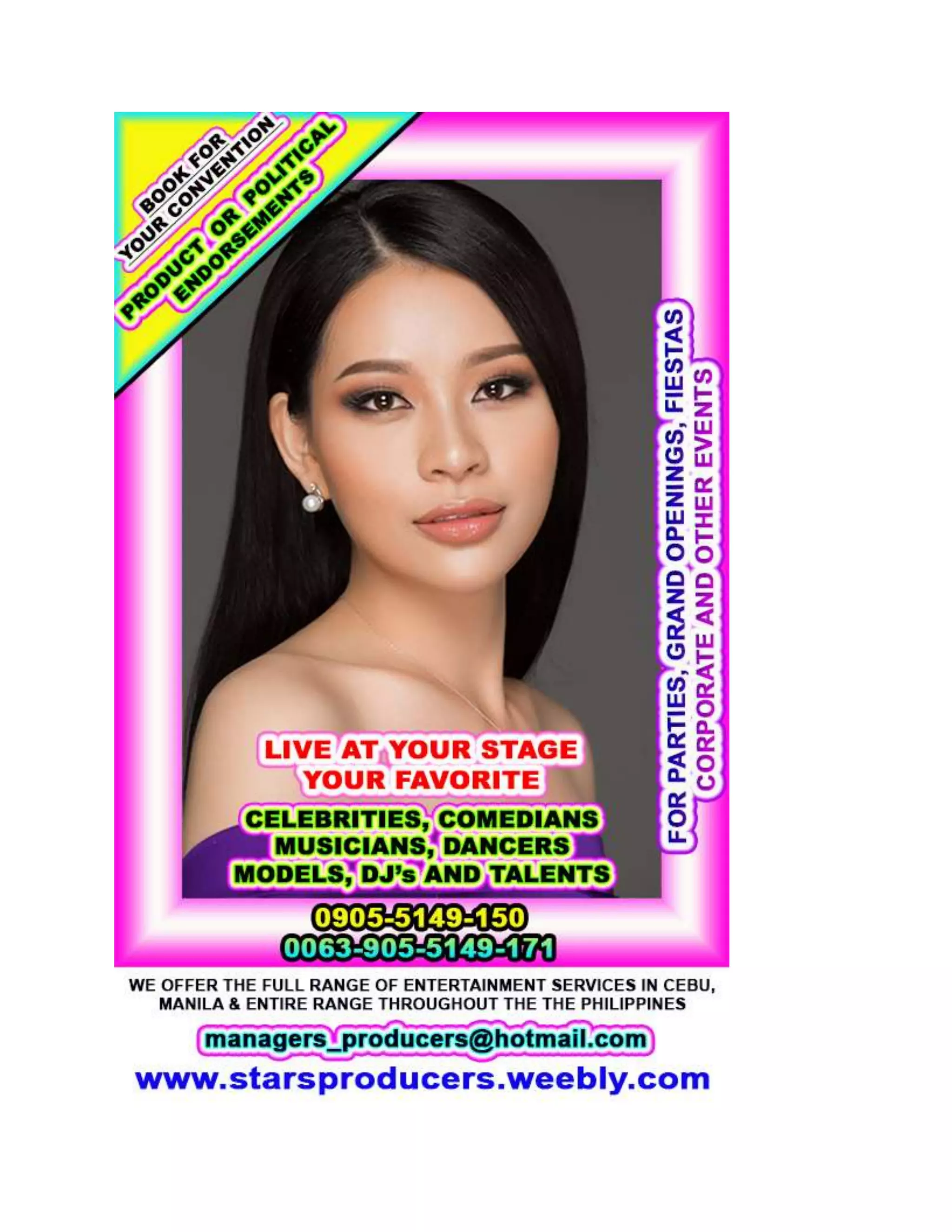 CEBU MODELS AND TALENTS AGENCY, CEBU COMMERCIAL MODELS, CEBU DANCERS ...