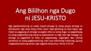 Cebuano - Ang Bililhon nga Dugo ni Jesu-Kristo - The Precious Blood of ...