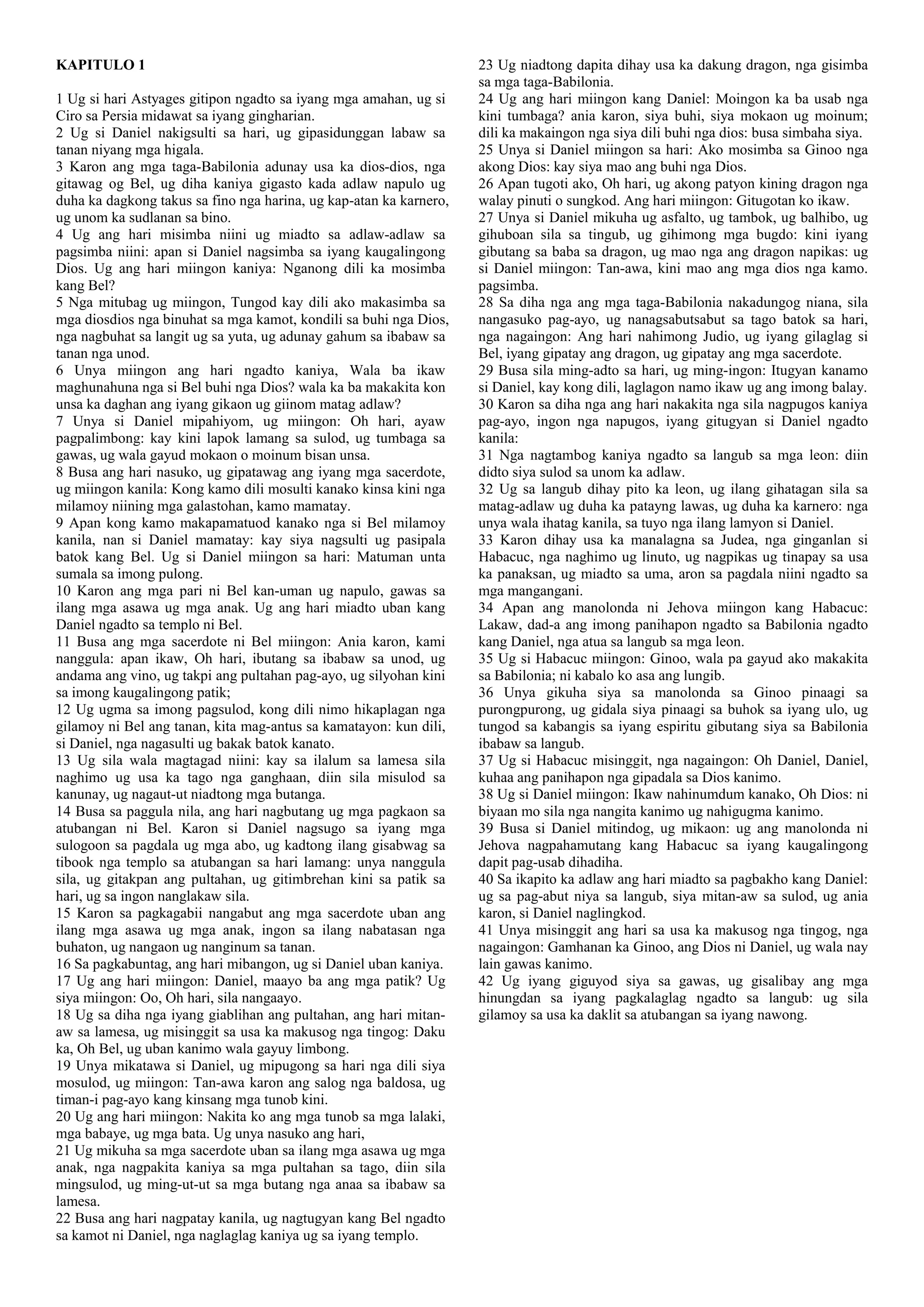 Cebuano - Bel and the Dragon.pdf