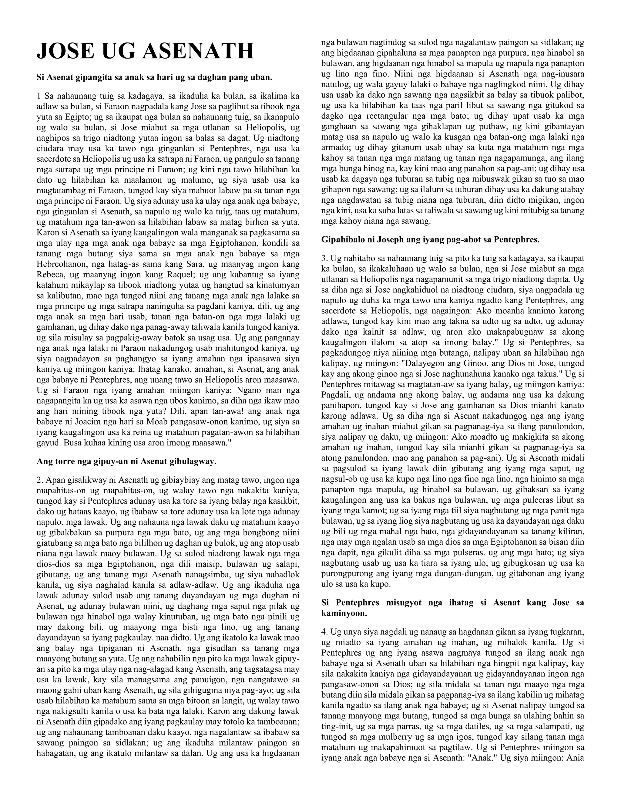 Cebuano - Joseph and Asenath by E.W.-Brooks.pdf