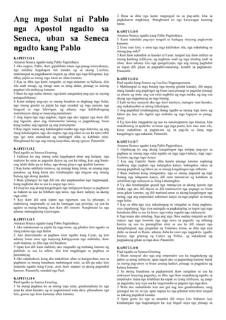 Cebuano - The Epistles of Paul the Apostle to Seneca, with Seneca's to ...