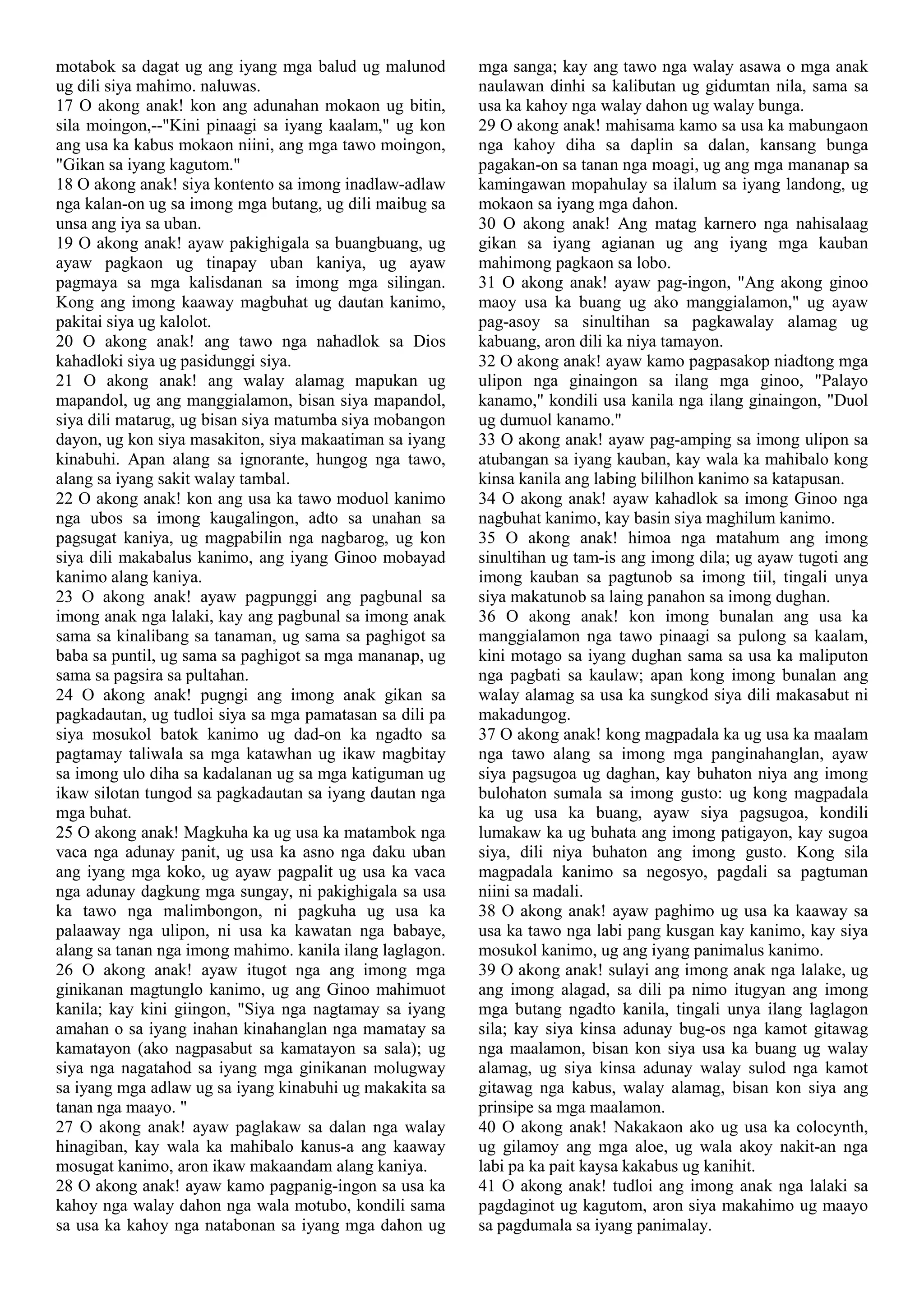 Cebuano - The Story of Ahikar the Grand Vizier of Assyria.pdf