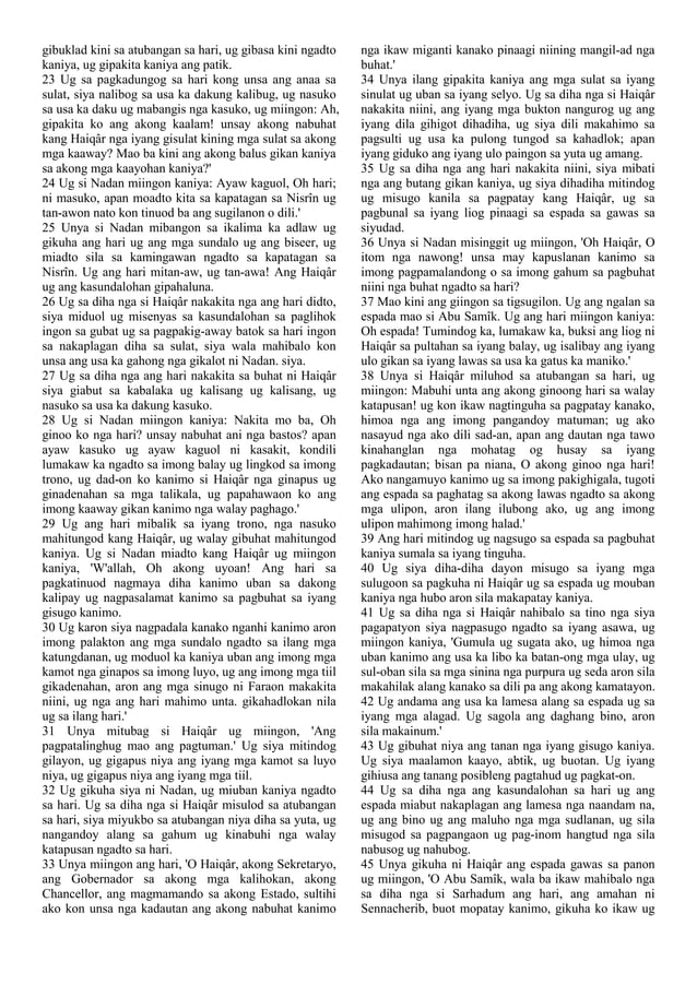 Cebuano - The Story of Ahikar the Grand Vizier of Assyria.pdf