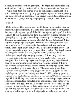 Cebuano bible new testament | PDF