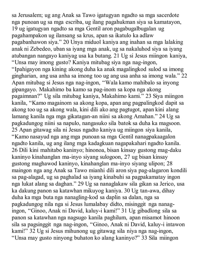 Cebuano bible new testament | PDF