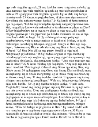 Cebuano bible new testament | DOCX