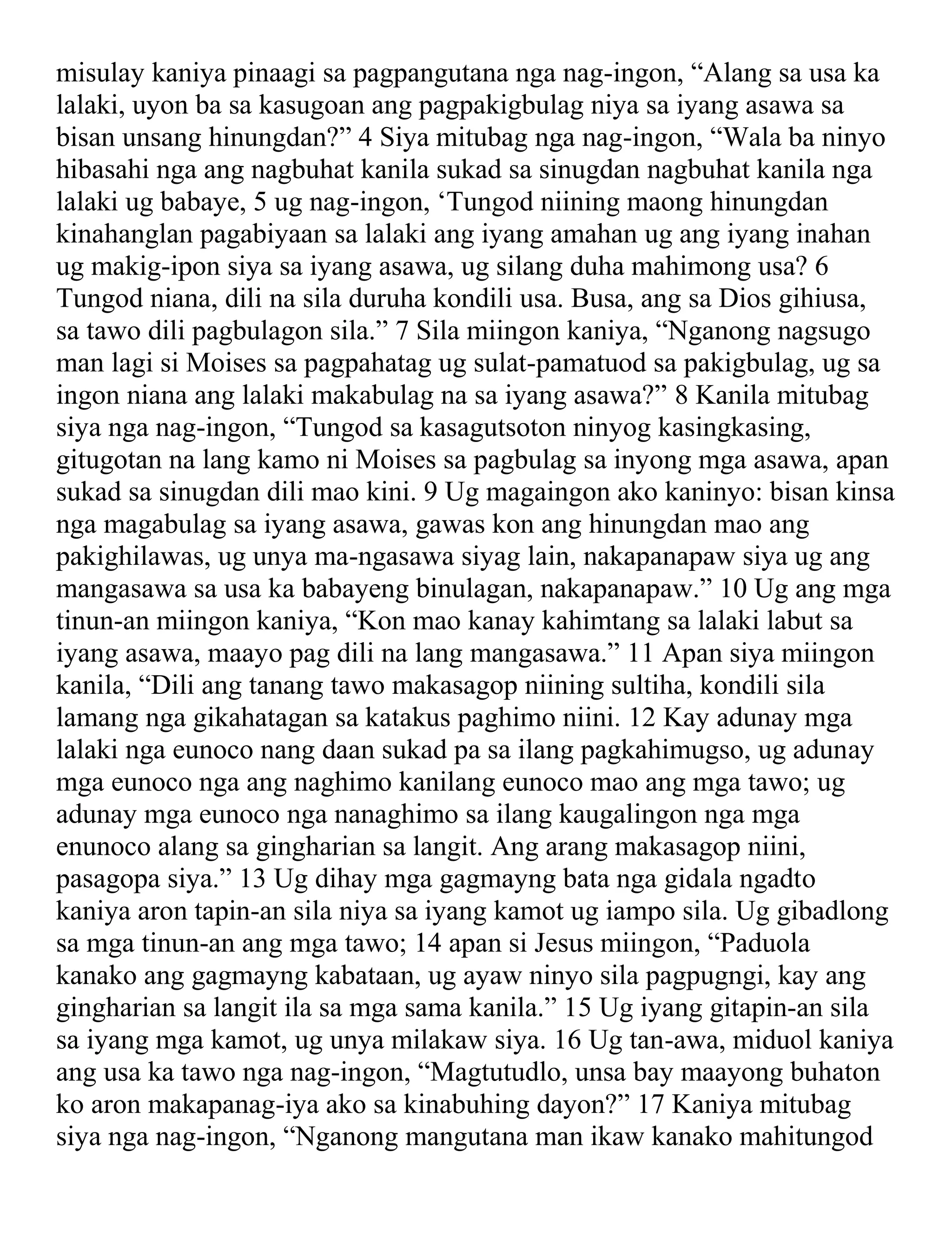 Cebuano bible new testament | PDF